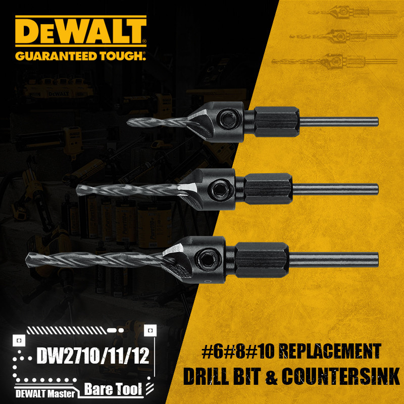 Dewalt DW2710/DW2711/DW2712 #6#8#10 เปลี่ยนเจาะ Bit Countersink Power ...