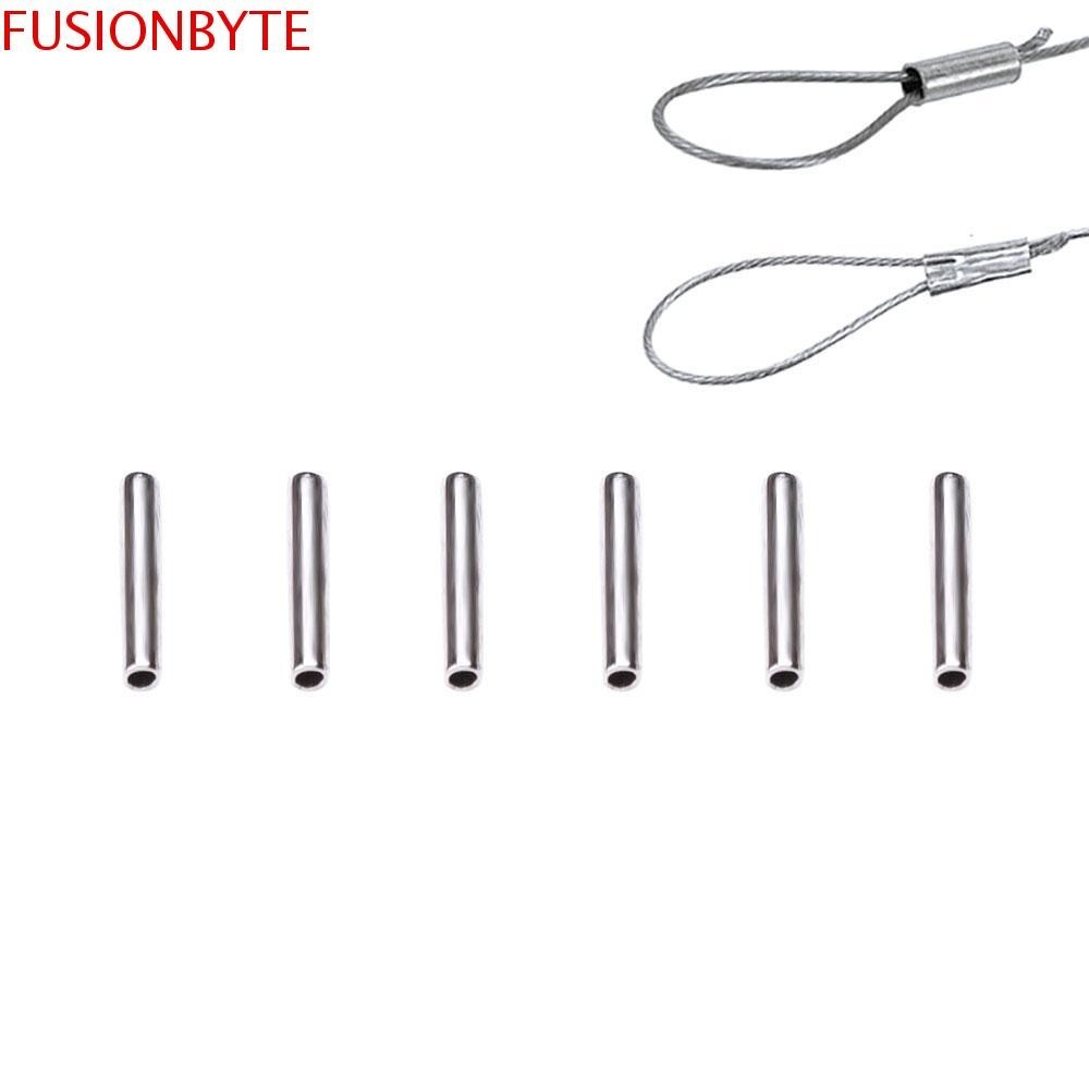 Fusionbyte ท่อลวดตกปลา 100 ชิ้นสแตนเลสสตีลตัวเชื่อมต่อแขนจีบ | Shopee Thailand