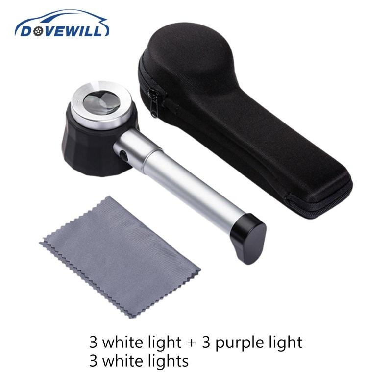 [Dovewill] แว่นขยาย 45 เท่าพร้อมไฟหนังสือส่องสว่างพร้อมไฟ LED ขนาด | Shopee Thailand