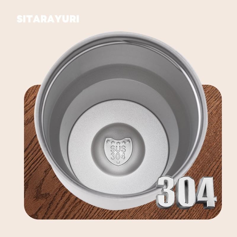SITARAYURI (ของแท้) แก้วกาแฟขนาดพกพา 290ml 360ml 600ml แบบกระดกดื่ม แก้วเก็บอุณหภูมิ ขนาดพกพา ...
