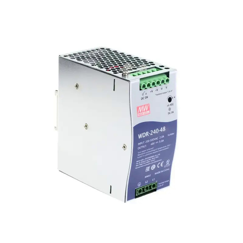 Mean Well WDR-240-48 180-550VAC อินพุตแรงดันไฟฟ้า mianwell DC 48V 5A ...