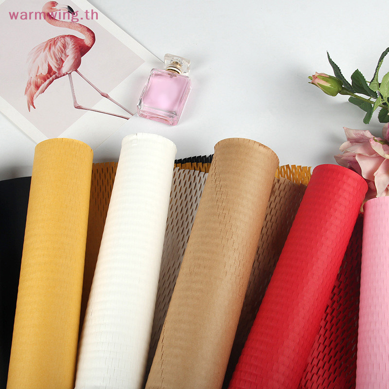 Warmwing 30CMX5M กระดาษรังผึ้ง, กระดาษบรรจุภัณฑ์บัฟเฟอร์กันกระแทก, กระดาษคราฟท์ป้องกัน ...