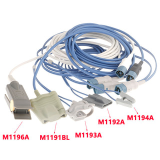 Original M1191BL M1192A M1193A M1194A M1196A 8 Pin 3m Spo2 Sensor Cable ...