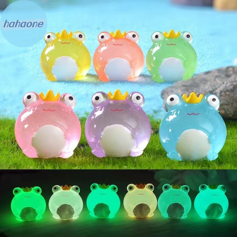 Ha DIY ตกแต่งตุ๊กตาของขวัญ Luminous Frogs Fairy ตกแต่งสวนขนาดเล็กกบ ...