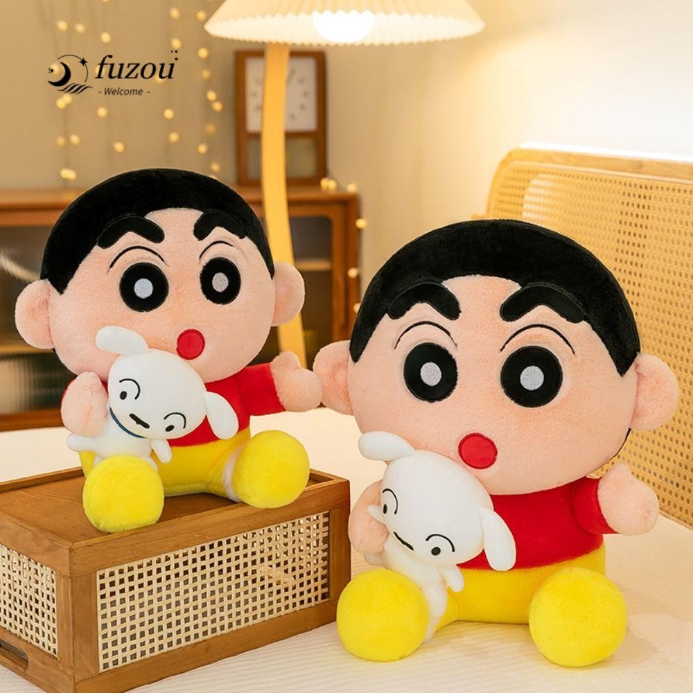 Fuzou Crayon Shin-chan Plush ของเล่น, Little White Dog Soft Anime Shin ...