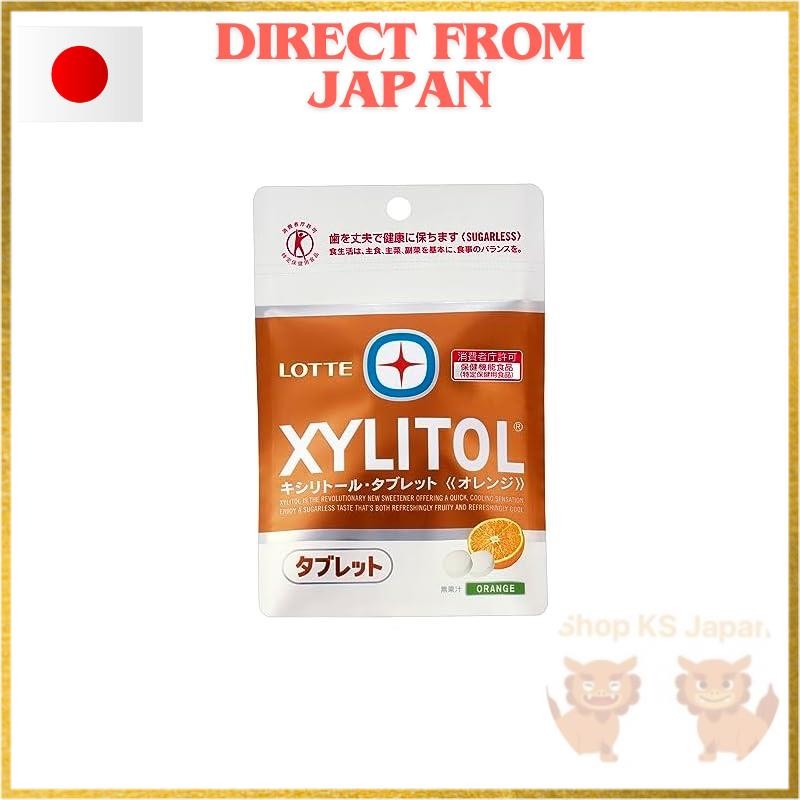 ส่งตรงจากญี่ปุ่นXylitol Lotte Xylitol Tablets (สีส้ม) 35g (70 เม็ด) x 10 Lotte Xylit Tablets (สต ...