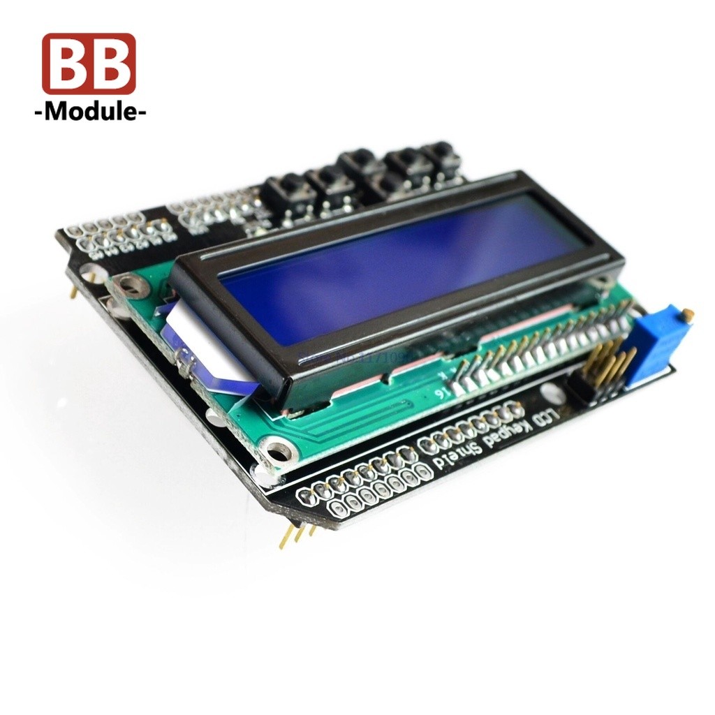 Lcd Keypad Shield LCD1602 LCD 1602 โมดูลจอแสดงผลหน้าจอสีฟ้าสําหรับ ... Lcd Keypad Shield LCD1602 LCD 1602 โมดูลจอแสดงผลหน้าจอสีฟ้าสําหรับ ...