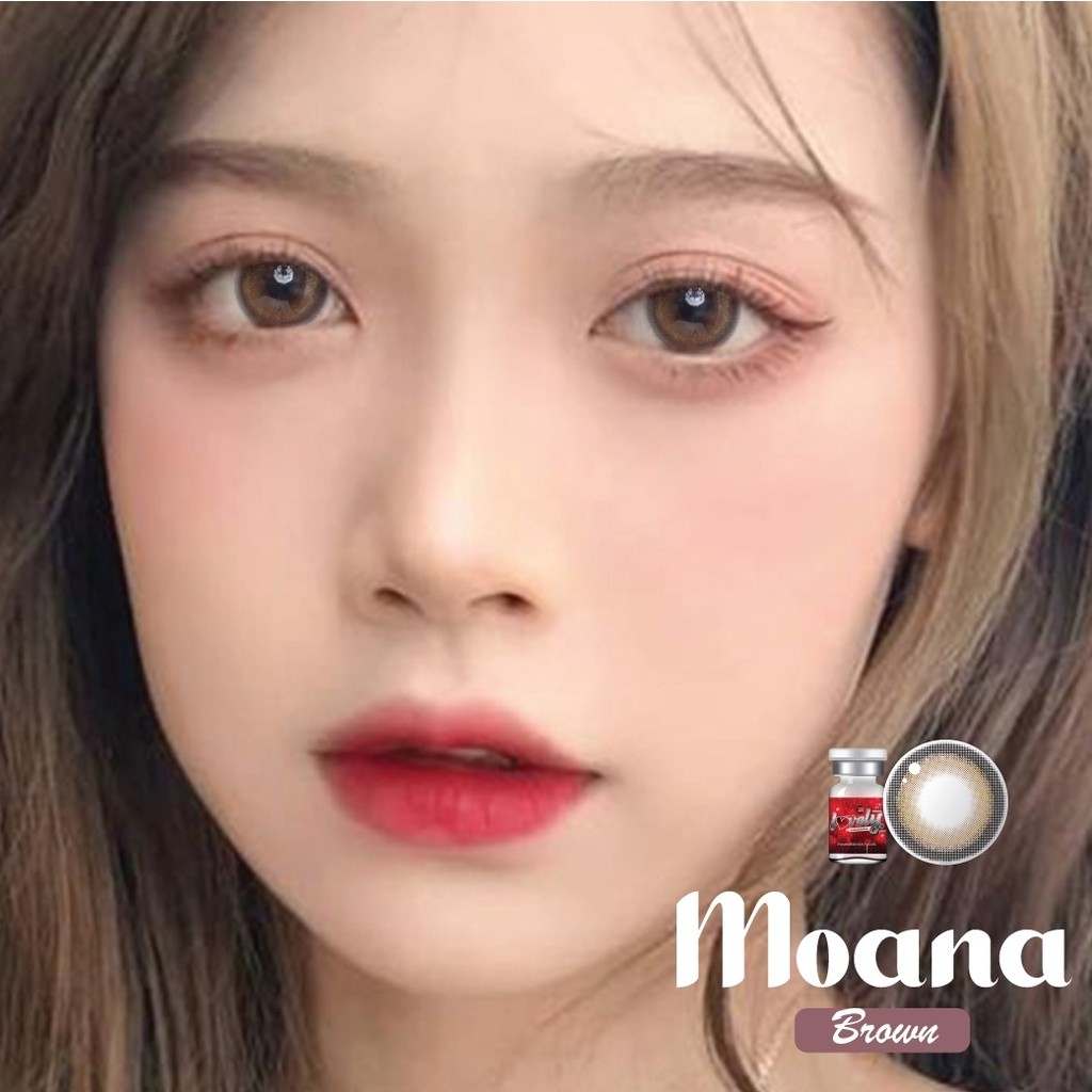 คอนแทคเลนส์(มินิ) Mini Moana Brown / Gray (Lovelylens) ⭐️ลายฮิต ขายดี ...