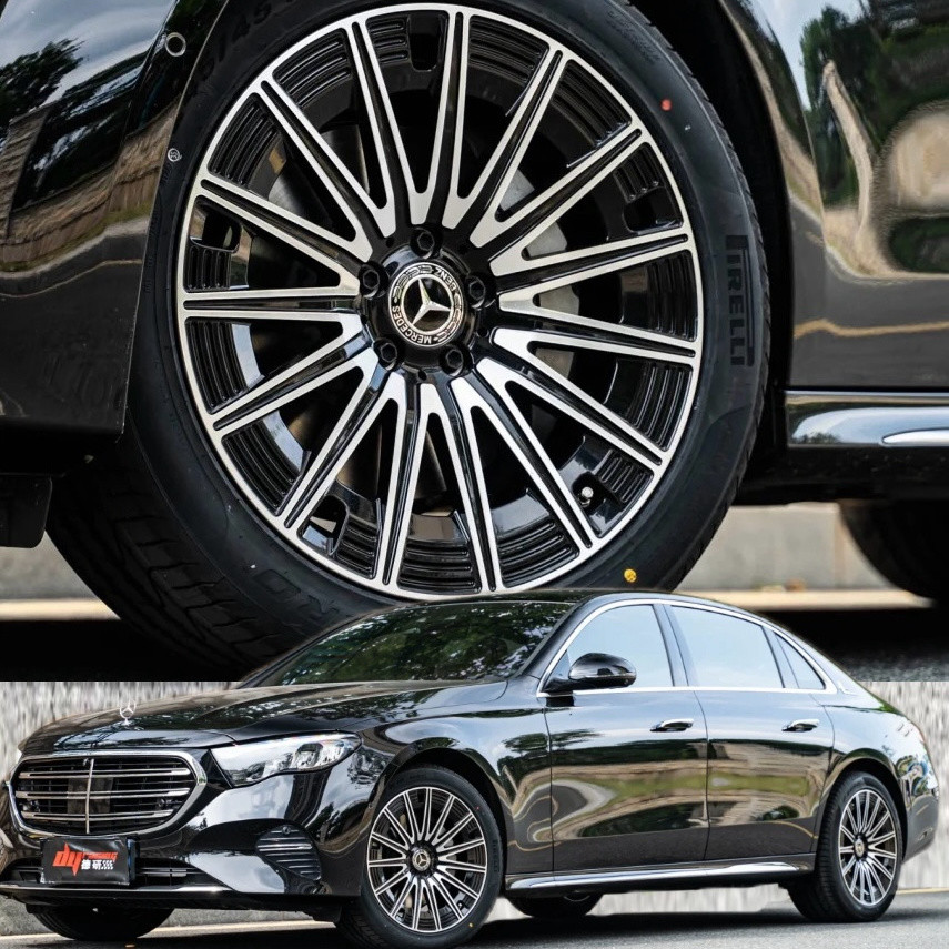 เหมาะสำหรับล้อ Mercedes-Benz E300รุ่นต่างประเทศอัพเกรดขอบล้อเหล็ก C260L 18นิ้ว19นิ้ว E-Class C ...