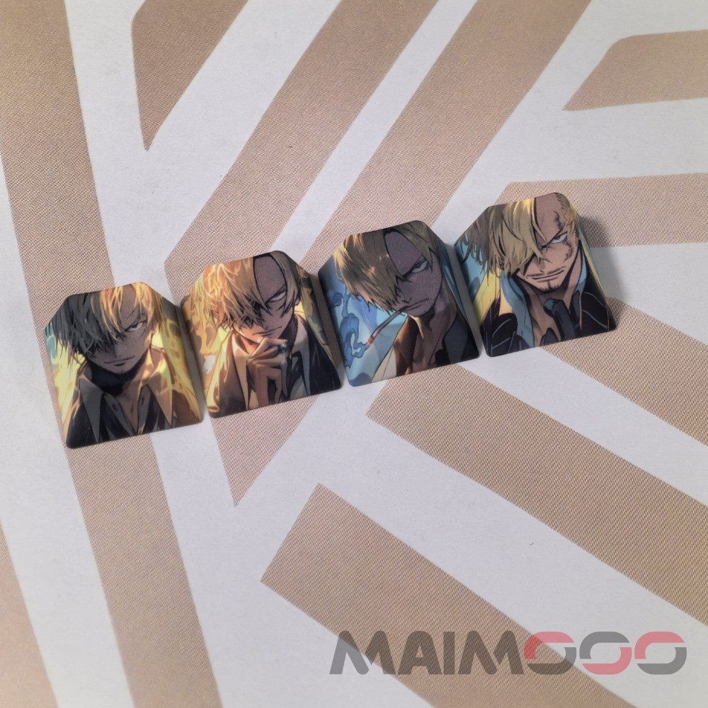 8/12pcs Luffy Zoro Keycaps โปรไฟล์เชอร์รี่ PBT Dye Sublimation One ...