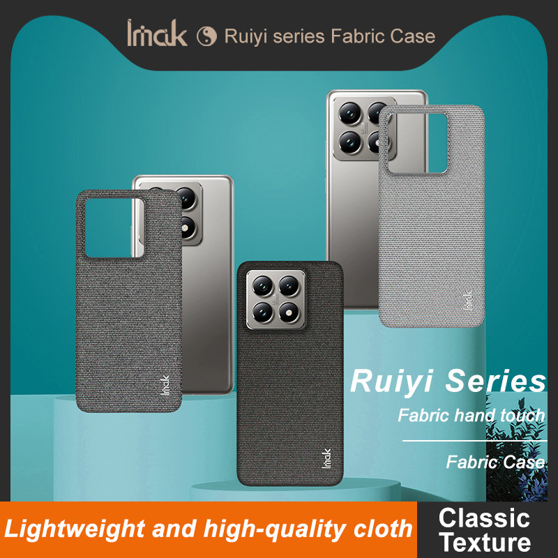 Original Imak Classic Fabric Casing Xiaomi 14T Pro 5G เคสกันกระแทก Xiomi Mi 14T 5G Hard PC Cloth ...