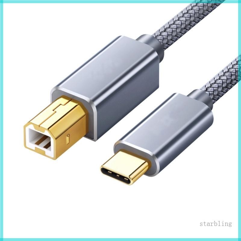 Star UsbC TypeC ถึง USB B เครื่องพิมพ์สาย MIDI สายไฟกว้างสําหรับเครื่อง ...