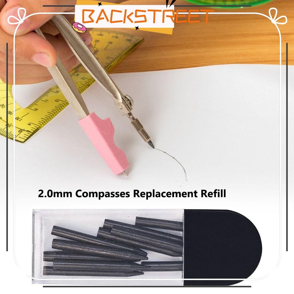 BACKSTAGE 10 ชิ้น/กล่องเข็มทิศดินสอตะกั่ว, Graphite Core 2.0 มม.เข็มทิศ ...