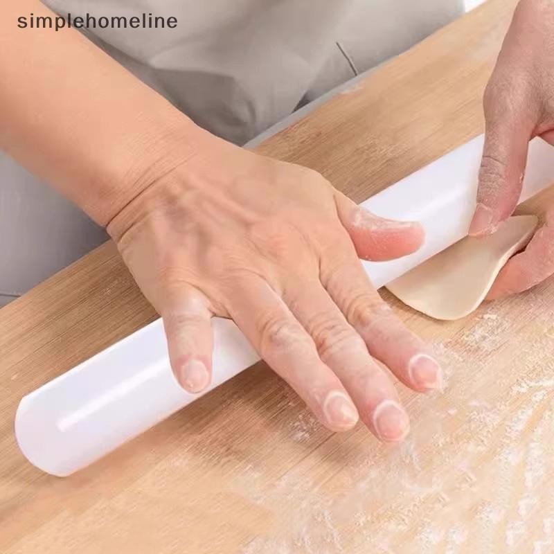 [simplehomeline] สีขาว PP Rolling Pin ในครัวเรือนเกรดอาหาร Dumpling ...