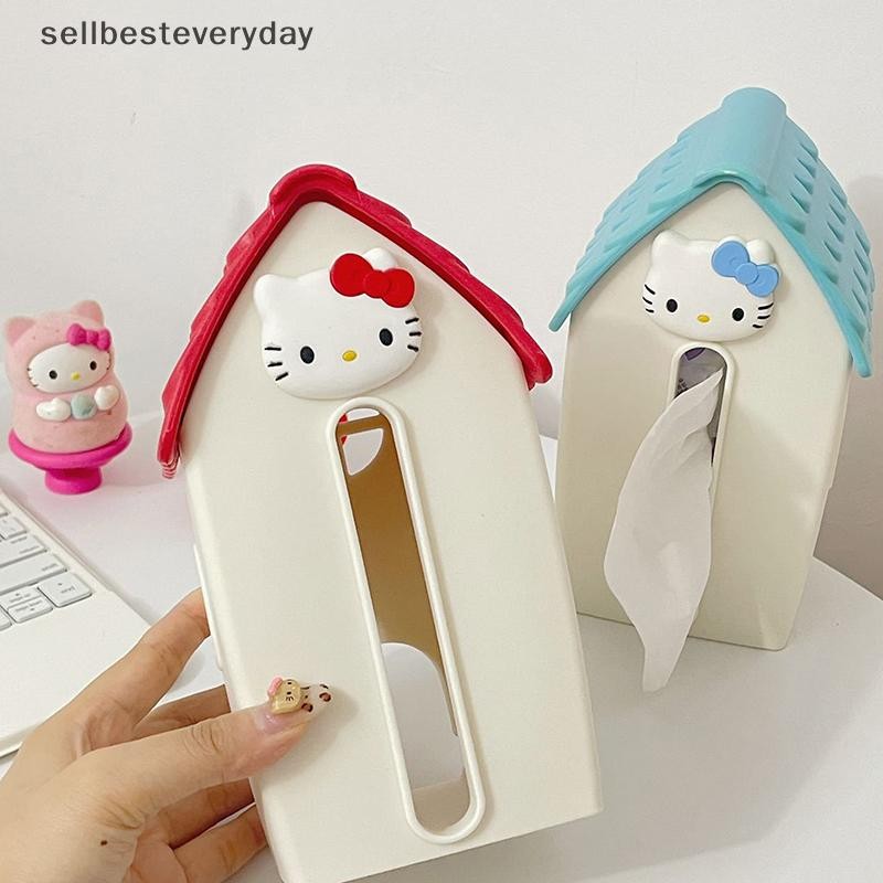 SETH Hello Kitty เดียวกันสไตล์กล่องกระดาษทิชชูบ้าน Sanrio KT Cat ...