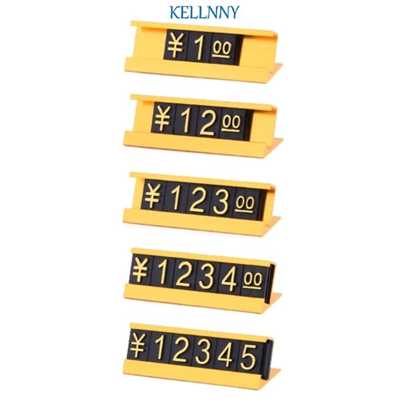 Kelln 16ชุด PriceTags แท่นวางเคาน์เตอร์แบบปรับได้สําหรับร้านขาย ...