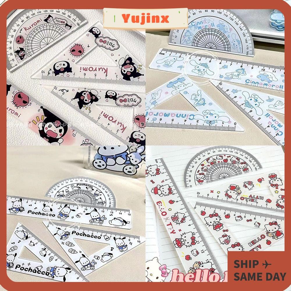 ยูจินเอ็กซ์ 4ชิ้น/เซ็ตชุดการ์ตูนของไม้บรรทัด,เครื่องมือวาดภาพพลาสติกชุด ...