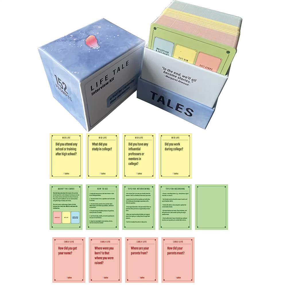 Life Story Interview Kit Life Story Cards Cards 152 pcs Life Story ...