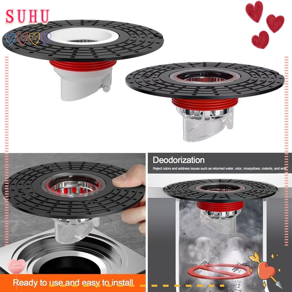 SUHU อ่างล้างจานกรอง,ตาราง Grate ฝาครอบ Backflow Preventer ฝักบัวท่อระบายน้ําชั้น Core, แมลง ...