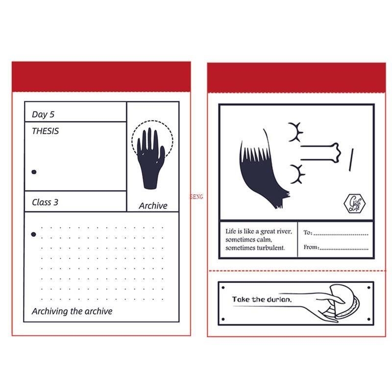 Seng 50 แผ่น Non-Sticky Note Pad Tearable Note Pad Memo Notes Mini ...