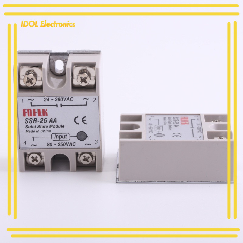 ราคาถูก! SSR-โซลิตสเตจรีเลย์ SOLID STATE RELAY 1 เฟส DA/AA/AA-H กระแส 15A, 25A ,40A,50A, 75A ...