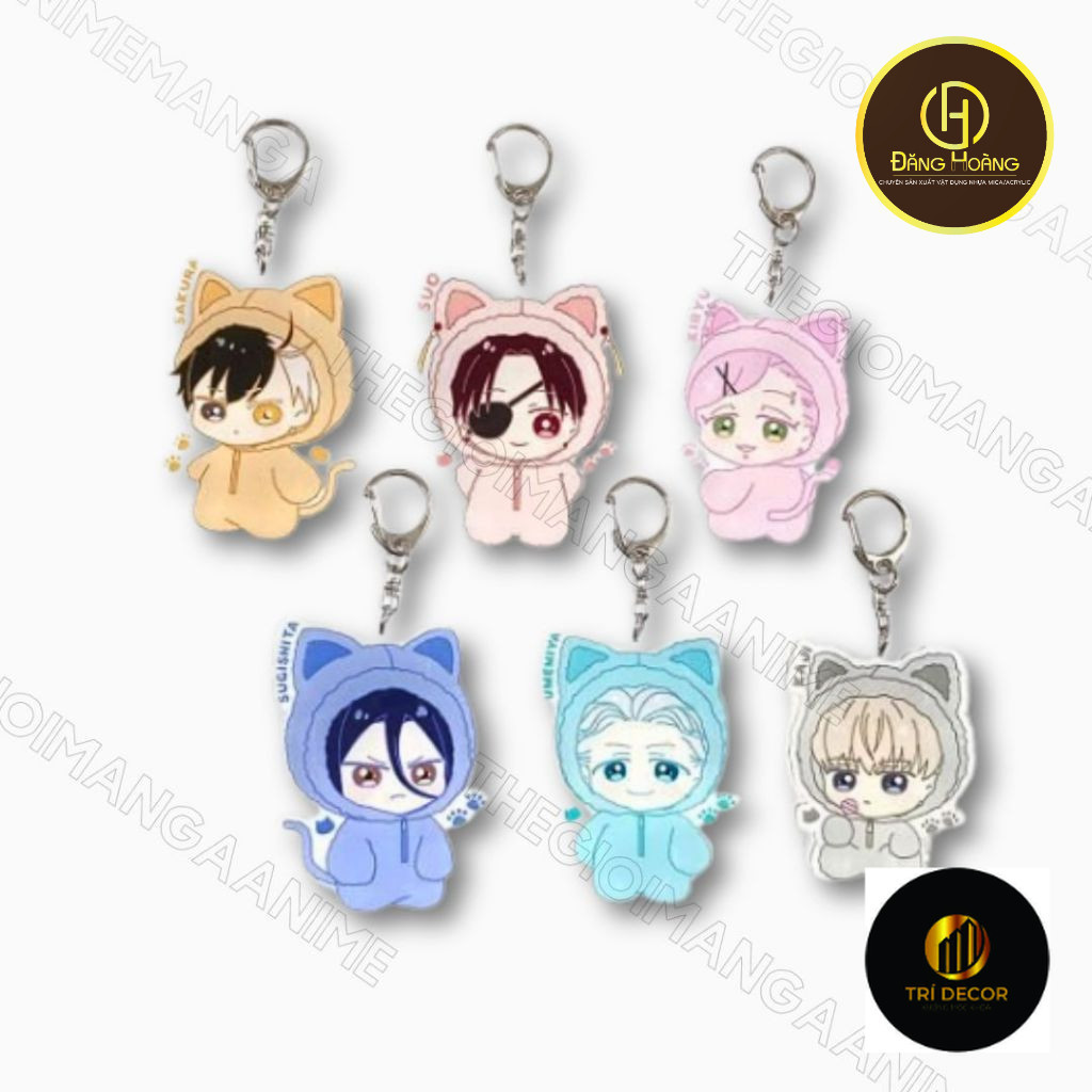 (COSPLAY Animals) พวงกุญแจ WIND BREAKER น่ารัก พิมพ์ลาย chibi อะนิเมะ ...