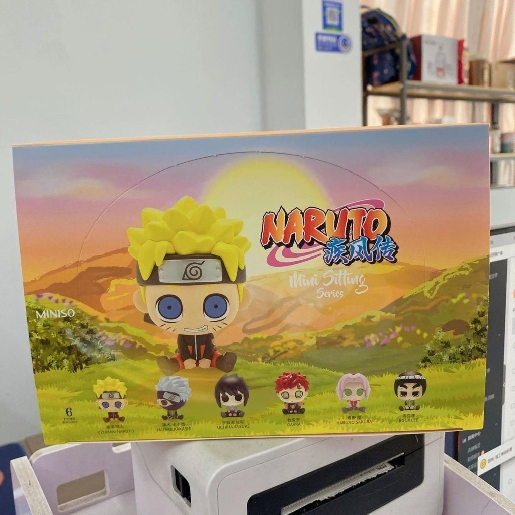 Miniso MINISO Naruto Shippuden ชุดนั่งกล่องปริศนา Naruto อินเทรนด์เล่น ...