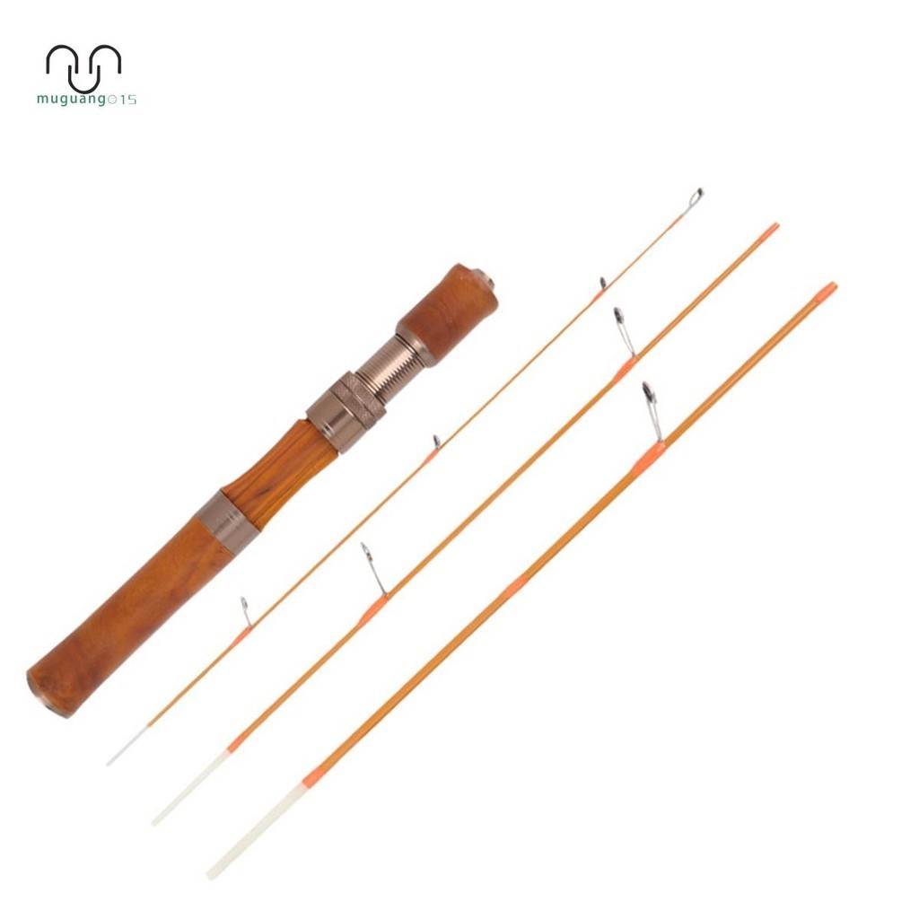★Ultralight Fishing Rod เหยื่อ 1.5-9G Line Wood Handle Fast Trout ...