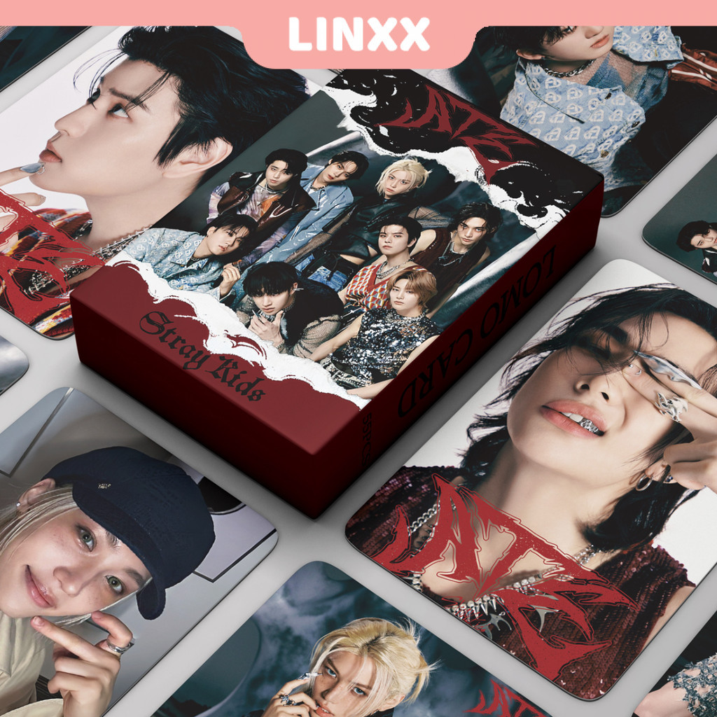 Linxx 55 ชิ้น StrayKids ATE อัลบั้ม Lomo Card Kpop Photocards โปสการ์ด ...