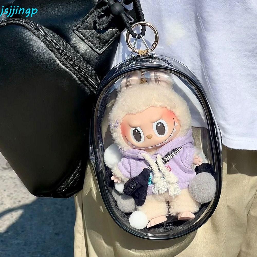 Jsjjingp Labubu Time Doll Out Leged Bag, PVC Transparent Labubu Time ...