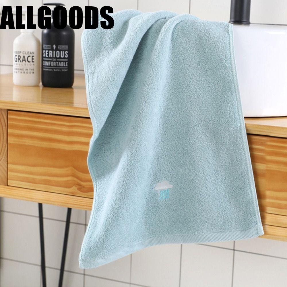 Allgoods ผ้าเช็ดตัว, ผ้าขนหนูผ้าฝ้ายสัญลักษณ์สภาพอากาศดูดซับ, ผ้าขนหนูหน้านุ่มหนาสีทึบไม่ไหล ...
