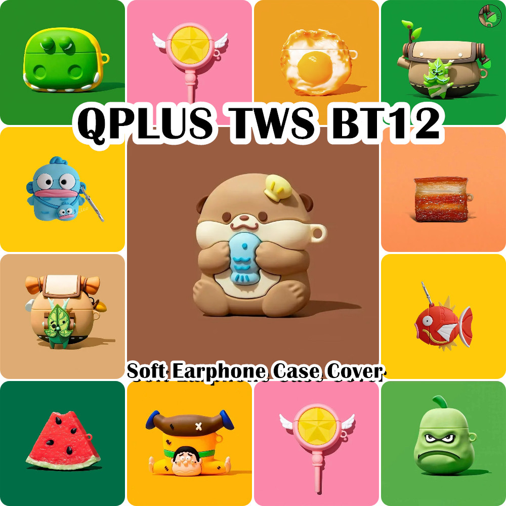 imamura สําหรับ QPLUS TWS BT12 กรณีอินเทรนด์การ์ตูน Series ซิลิโคนอ่อนนุ่มหูฟังกรณีปลอก NO.3 ...
