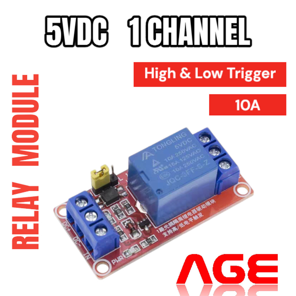 Relay Module 5V 1 Channel Isolation High And Low Trigger Relay | Shopee Thailand