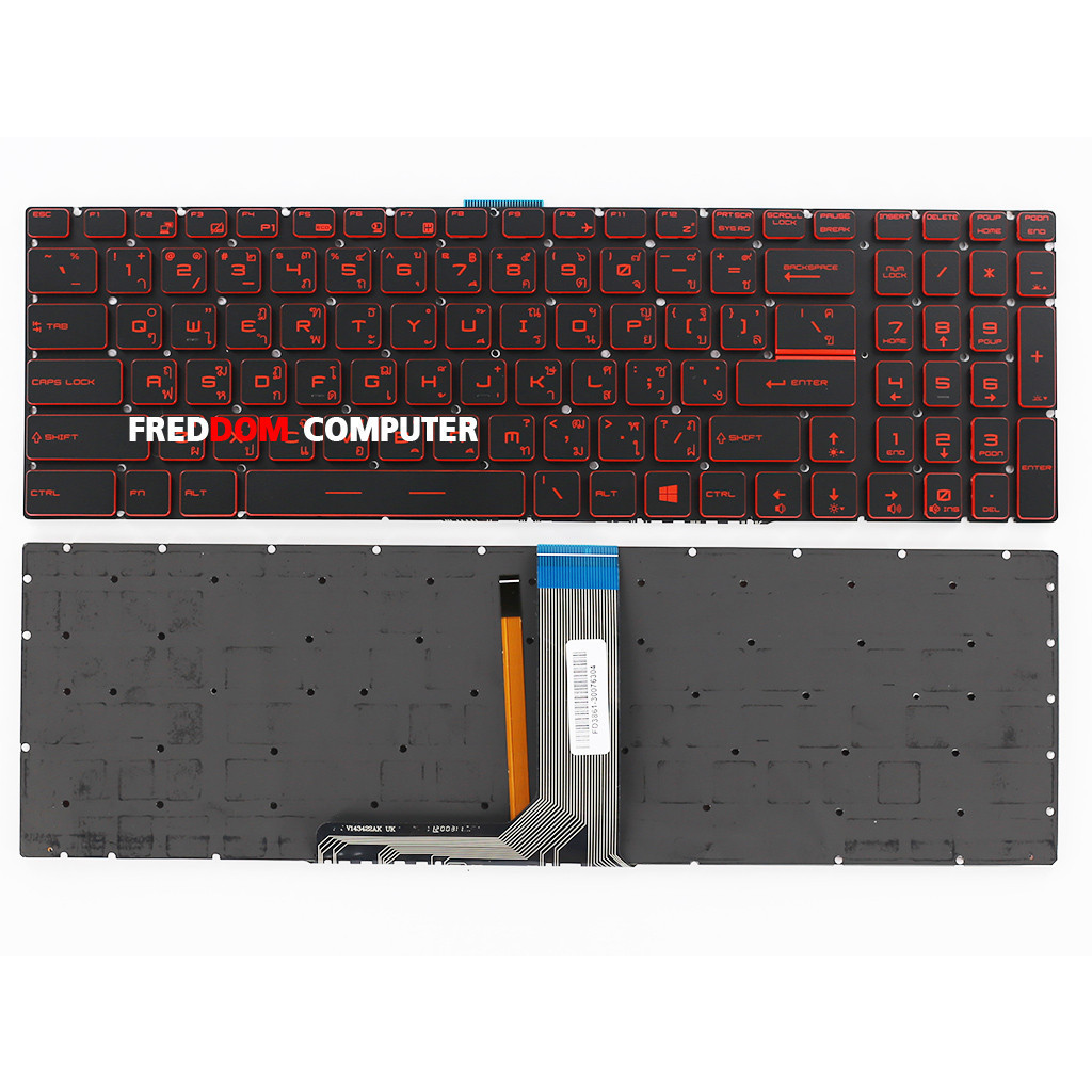 คีย์บอร์ด Msi GP73 GT62 GT72 GE62 GE72 GS60 GS70 GF75 GL62 GL72 GP62 ...