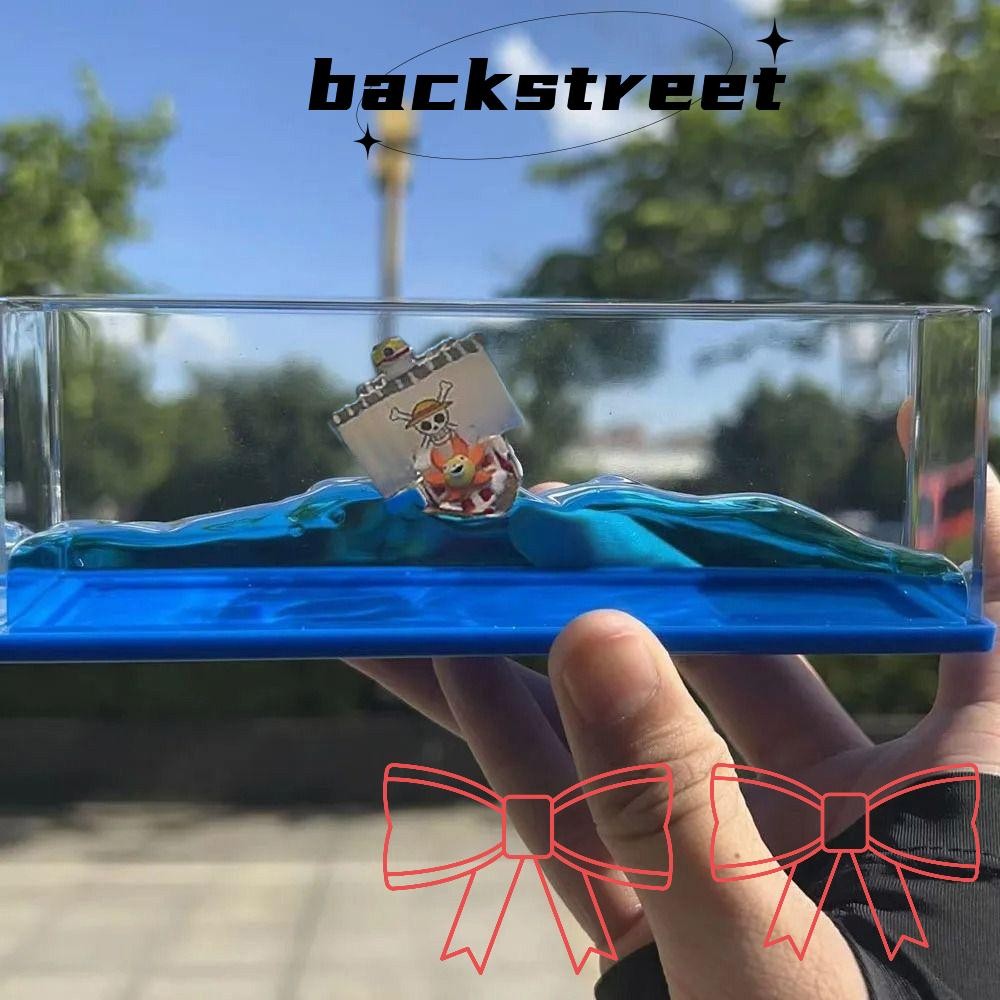 Backstage Pirate Ship Fluid Drift Bottle, Liquid One Piece Floating ...