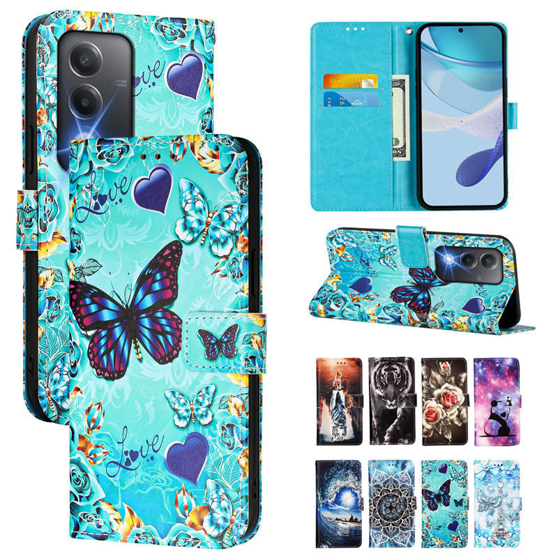 ปลอกสําหรับOPPO A3 Pro 5G CPH2665 กรณีแฟชั่นทาสีพลิกเคสโทรศัพท์สําหรับ ...