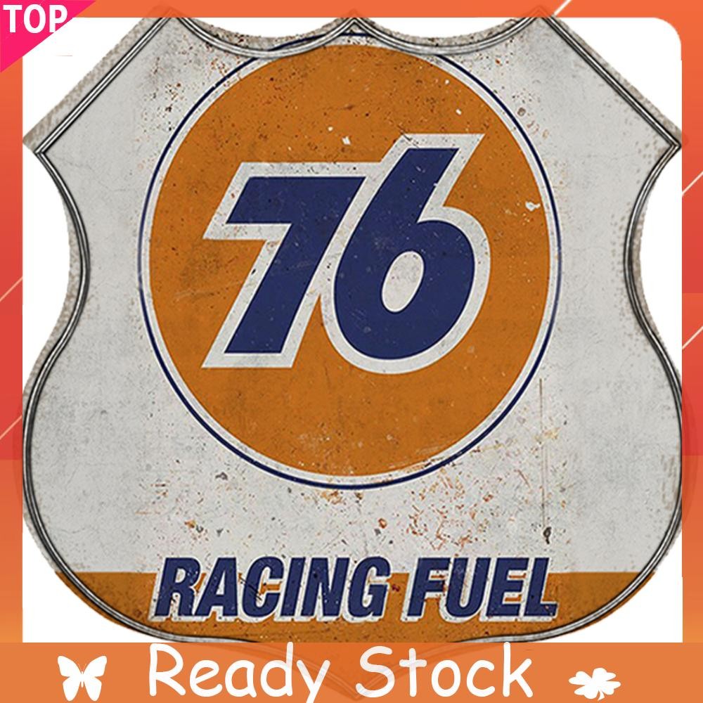 Vintage Metal Plate 76 Gas Station Sign ภาพวาดเหล็กสี่เหลี่ยม Art ...
