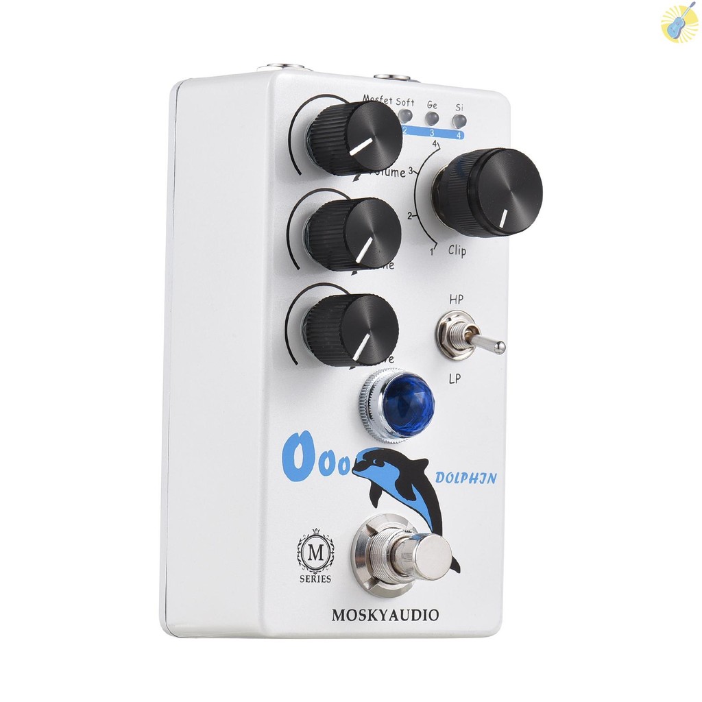 Moskyaudio Distortion/Overdrive กีตาร์ 4 โหมดสวิทช์ Volume/Tone/ไดรฟ์ ...