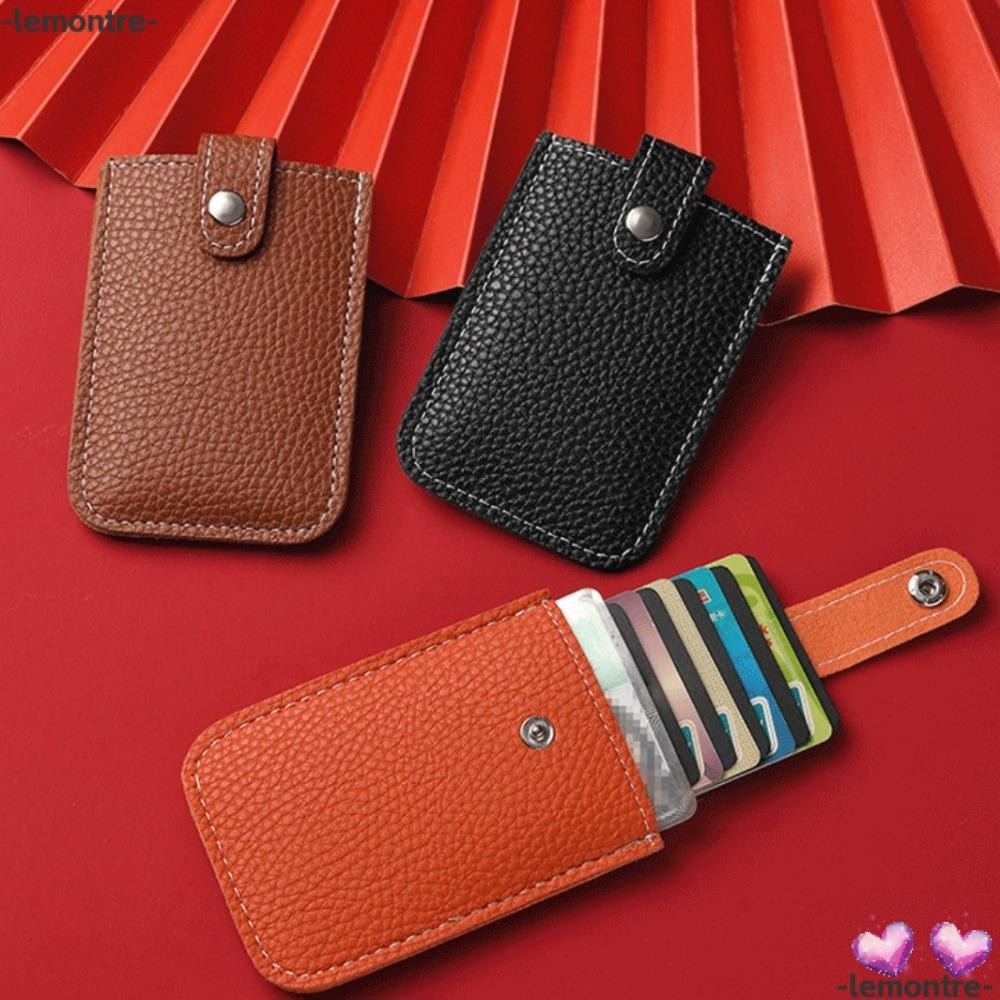 Lemontre Mini Card Wallet, Laminated ปกปิด 4 กระเป๋าการ์ด ID, Slim RFID ...
