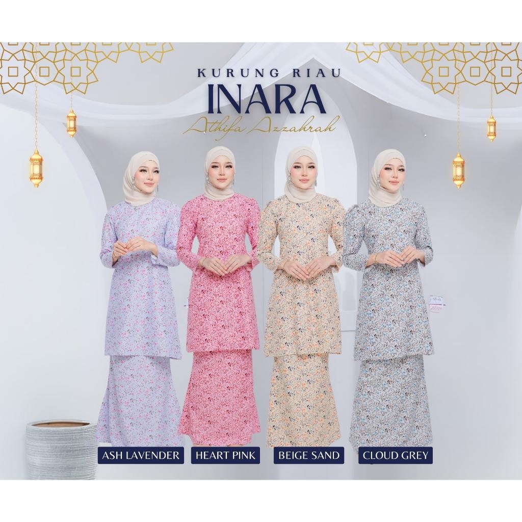 Baju Kurung Riau INARA byH Riau Batik Cotton Ironless Muslimah Women ...