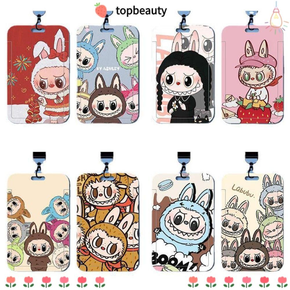 Topbeauty Labubu Card Cover, Labubu Key Chain พร้อม Lanyard Portable ...