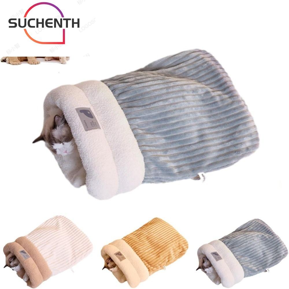 รังถุงนอน ซูเชนธ 360°Wrap Soft Plush Sleep Zone Cuddle Cave Cat ...