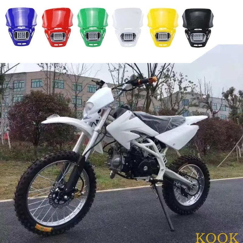 KOOK Bright Light ไฟหน้ารถจักรยานยนต์ LED เลนส์สปอตไลท์พร้อมตัวเบี่ยงลม ...