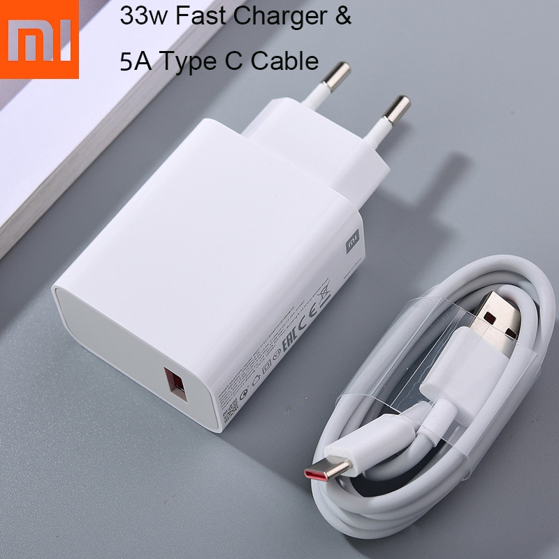 Xiaomi Mi 33W Super Fast Turbo Charger สําหรับ Mi 10 11 11T 12 12T 13 ...