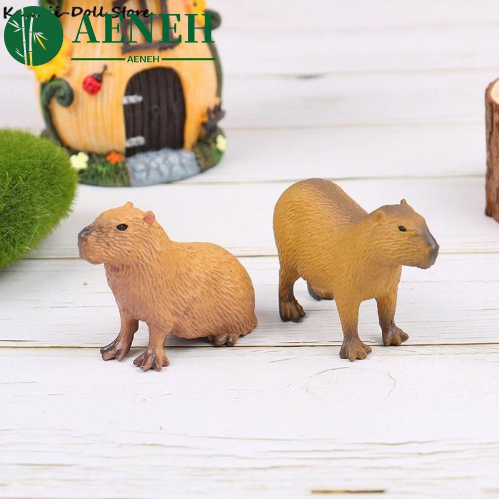 AENEH Mini Wild Animal รุ่นสมจริง Capybara เครื่องประดับของขวัญ ...