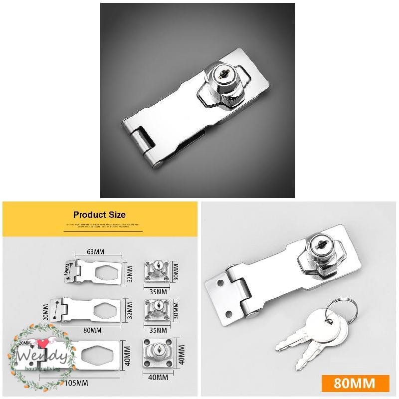Keyed Hasp Lock Twist Knob Keyed Locking Hasp สําหรับตู้ลิ้นชักประตู ...