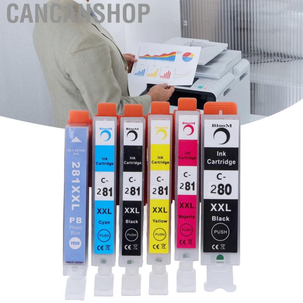 Cancanshop หมึกคาร์ทริดจ์ Colorfast Easy ติดตั้ง 280 281 การเปลี่ยน ...