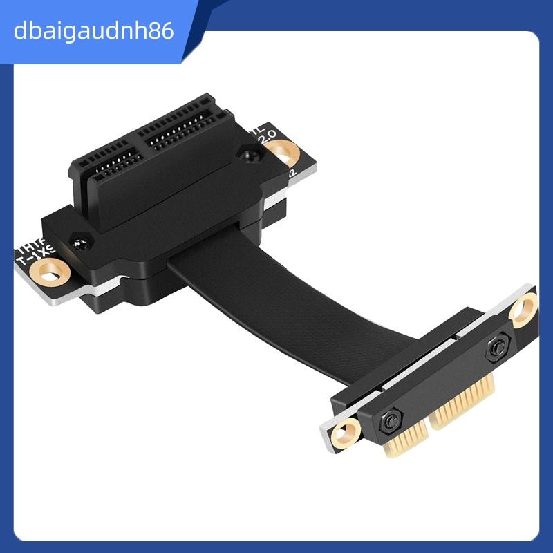 READY STOCKPCIE X1 Riser Cable Dual 90 องศามุมขวา PCIe 3.0 X1 ถึง X1 ...