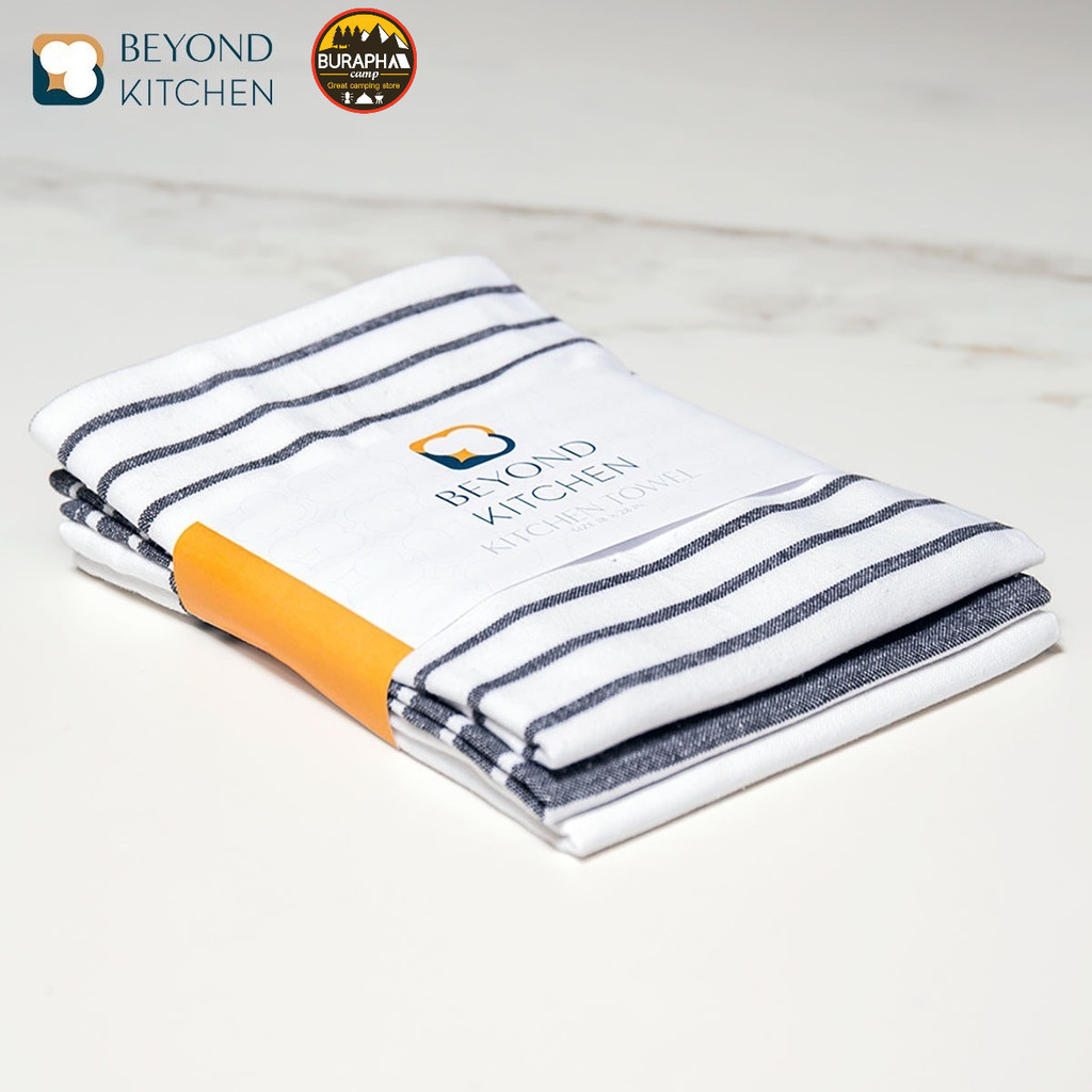 ผ้าเช็ดอเนกประสงค์ใช้ในครัว BEYOND KITCHEN รุ่น BEEhive แพ็ค 2, 3 ผืน ขนาด 18"x28" | Shopee Thailand