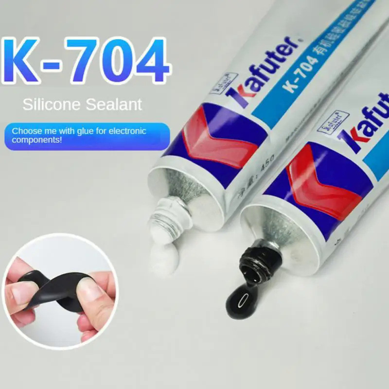 Kafuter 50g กาวอุตสาหกรรมซิลิโคน K-704 704B ยางสีขาว balck กาวโปร่งใสกาวเจลซิลิโคนอิเล็กทรอนิกส์ ...